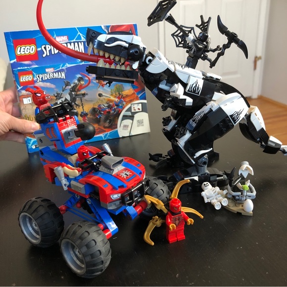 Lego | Toys | Lego 7651 Marvel Spiderman Spider Ham Venomosaurus Ambush Complete 64 Pieces ...